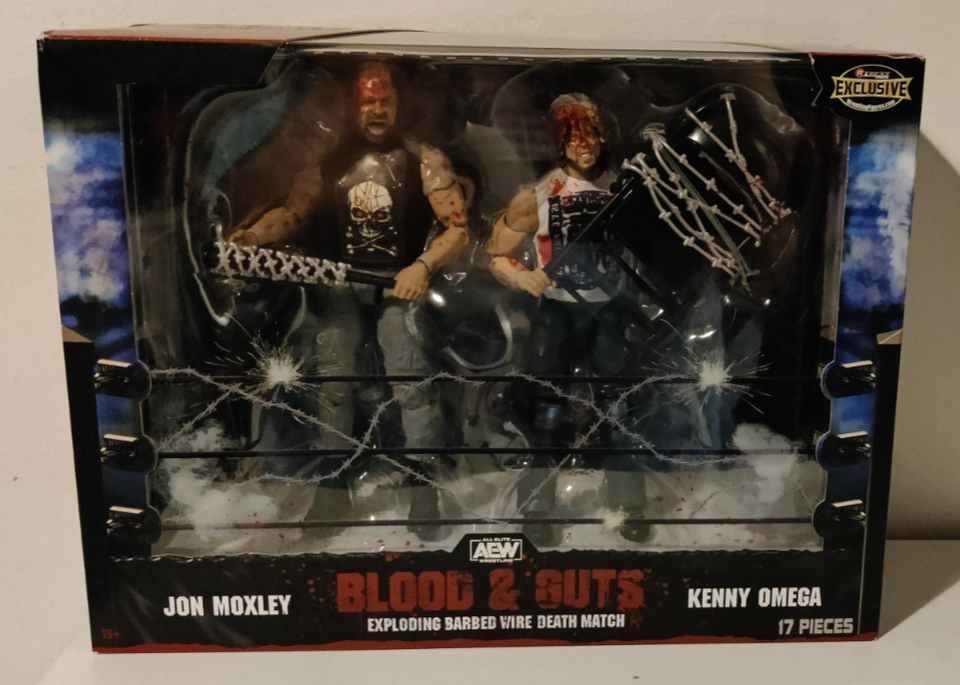 AEW Blood & Guts Exploding Barbed Wire Death Match Jon Moxley vs Kenny ...