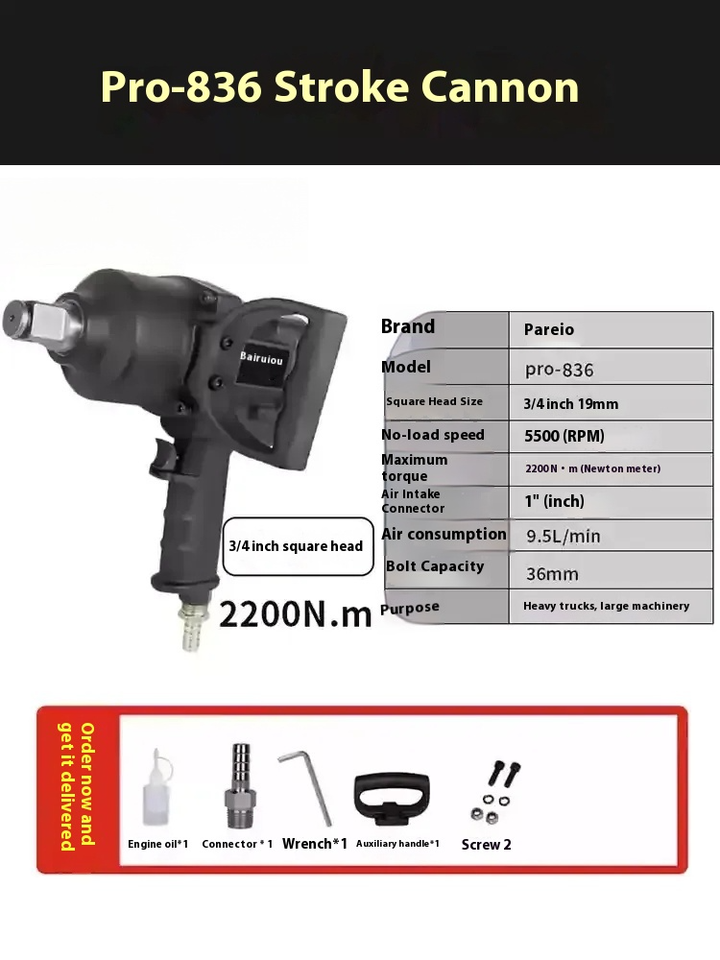 Professional Torque Pneumatic Wrench High Torque Impact Wrench ...