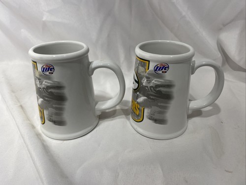 2 - Green Bay Packers Team Logo Football Player Ceramic Beer Mug | eBay