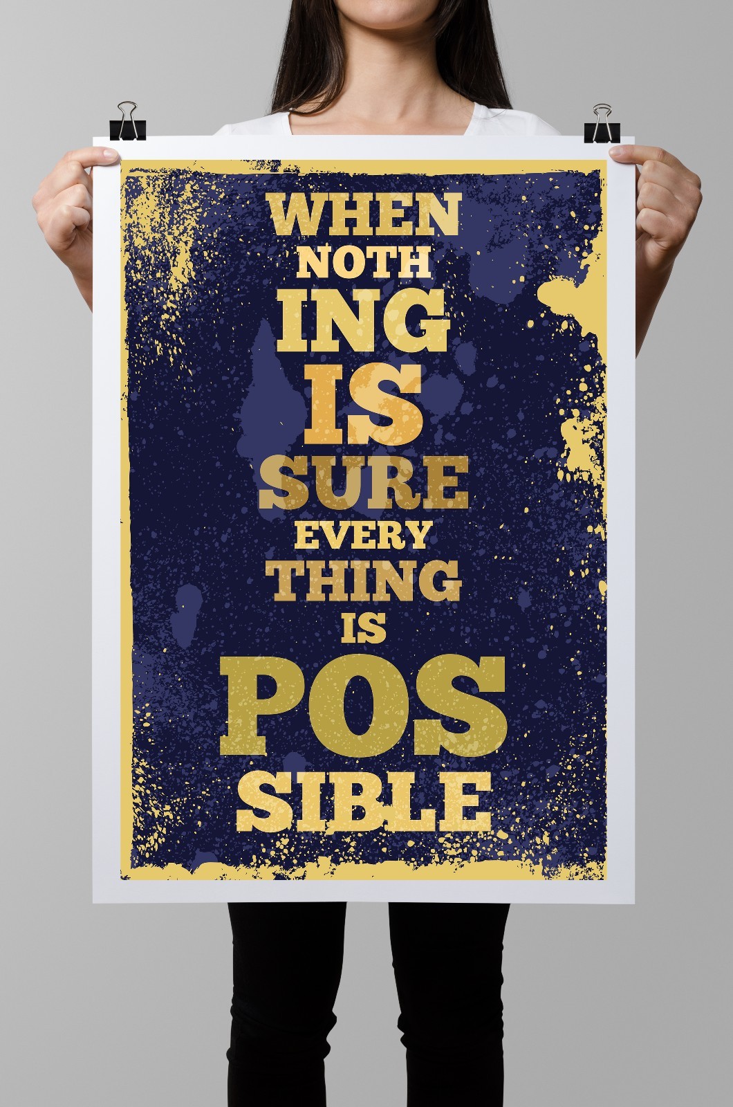 Slogan Poster Inspirational Motivational Quotes Silk Canvas Paint Wall ...