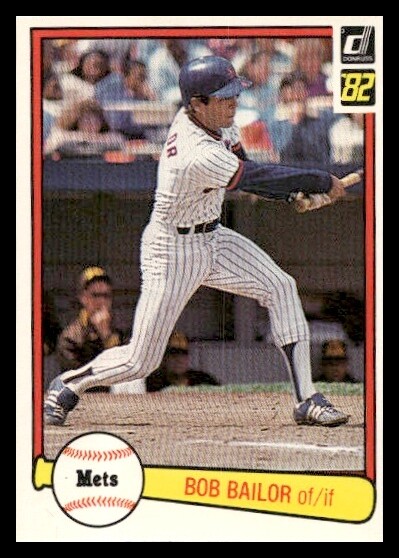 1982 Donruss #308 Bob Bailor New York Mets Baseball card | eBay