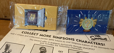 Community Chest & Chance Cards from The Simpson's Monopoly 2001 Sealed ...