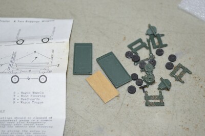 HO scale Dyna-Model Products metal kit passenger station baggage carts ...