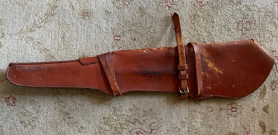Vintage Leather Scabbard Gun Case 39” Rifle | eBay