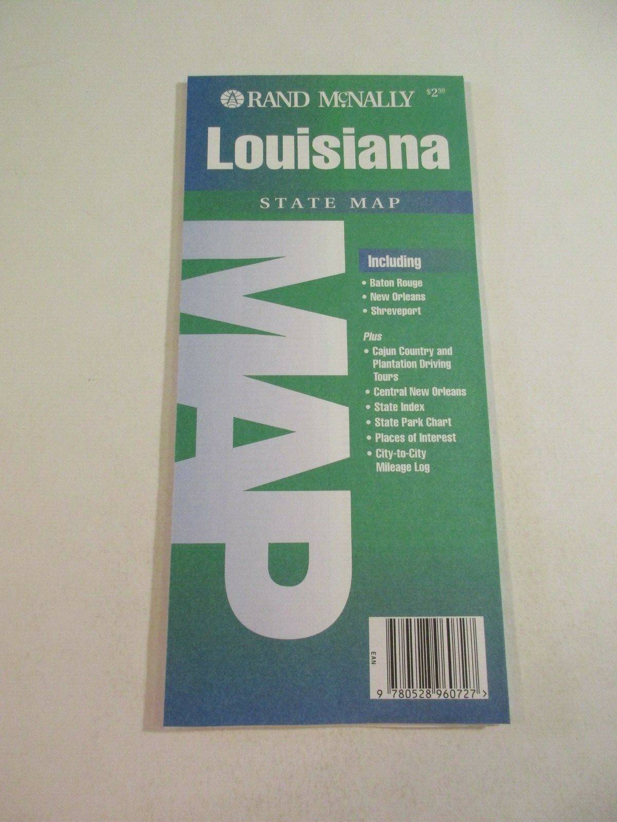 1992 Edition Rand McNally Louisiana State Highway Travel Road Map~Box ...