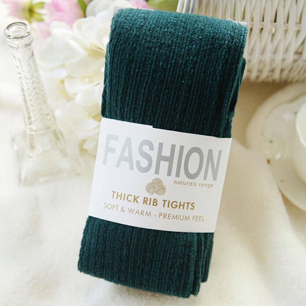 Yarn Knitted Tights Woolen Pantyhose Fashion Winter Stretch Stockings ...