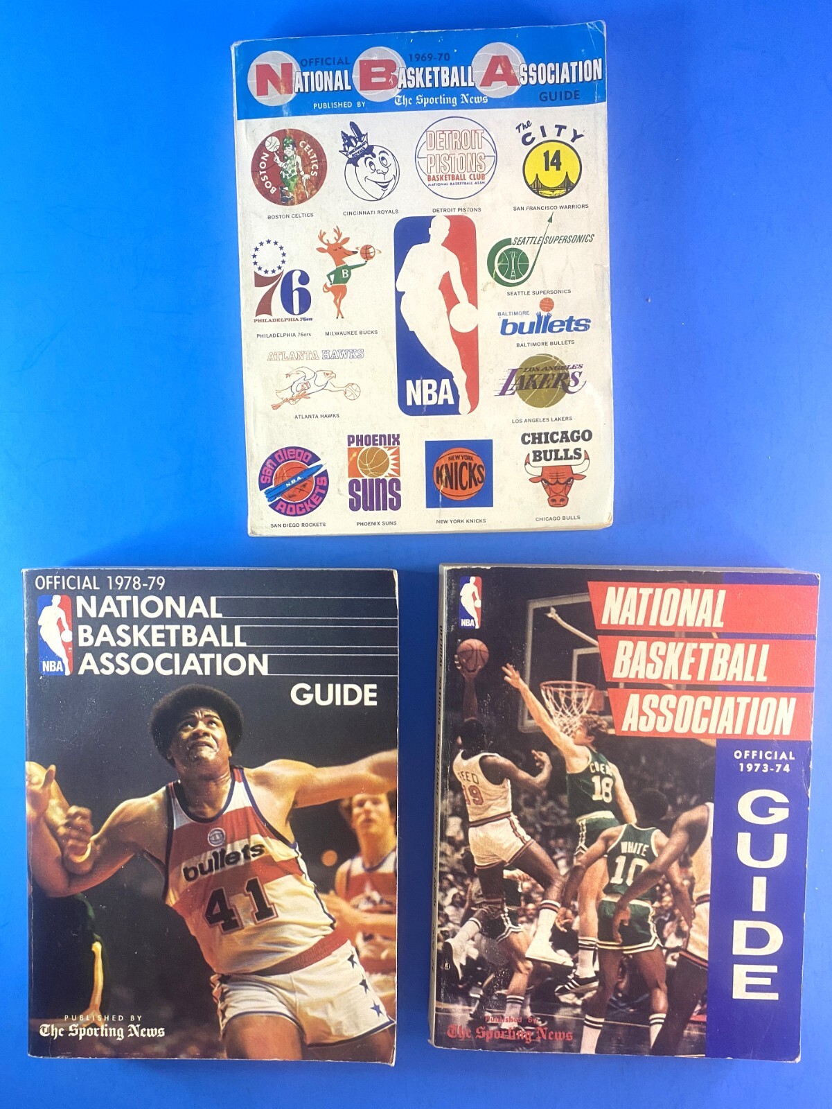 Lot of 3 NBA Guides 1969 - 1979 / Reed Unseld Cowens Celtics Bullets Look! - 3x | eBay