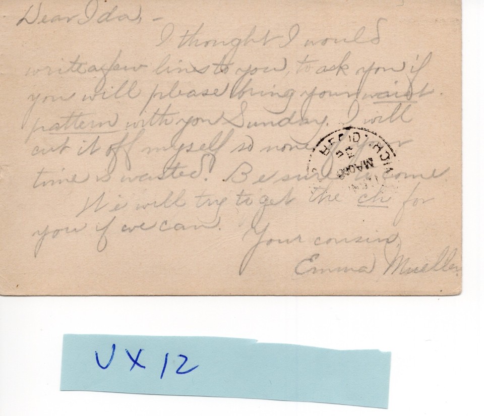 US POSTAL CARD UX12 Used 1895 Detroit MI | eBay