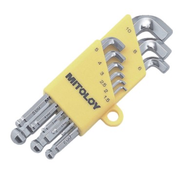 MITOLOY SHORT HEAD BALL POINT HEX WRENCH SET MM SIZE HBS900S MADE IN ...