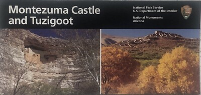 Montezuma Castle & Tuzigoot National Monument NP Brochure Map NPS Guide ...