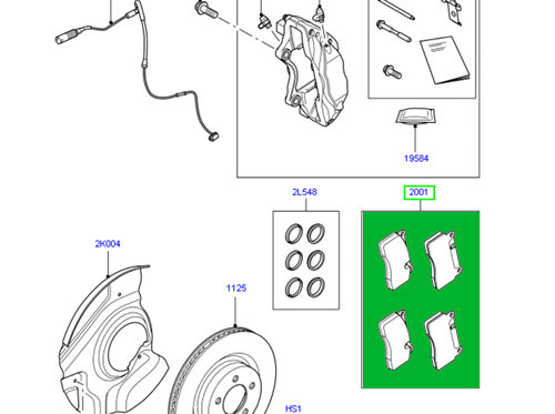 FERODO LAND ROVER FRONT BRAKE PADS RANGE R SPORT SC RANGE ROVER SC SET ...