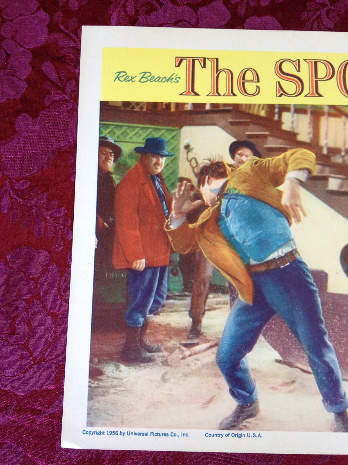THE SPOILERS Jeff Chandler Anne Baxter Rory Calhoun Orig Lobby Card ...