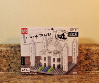 Tiny Travel Taj Mahal Micro Blocks Building Set 419 Pieces Block Tech ...