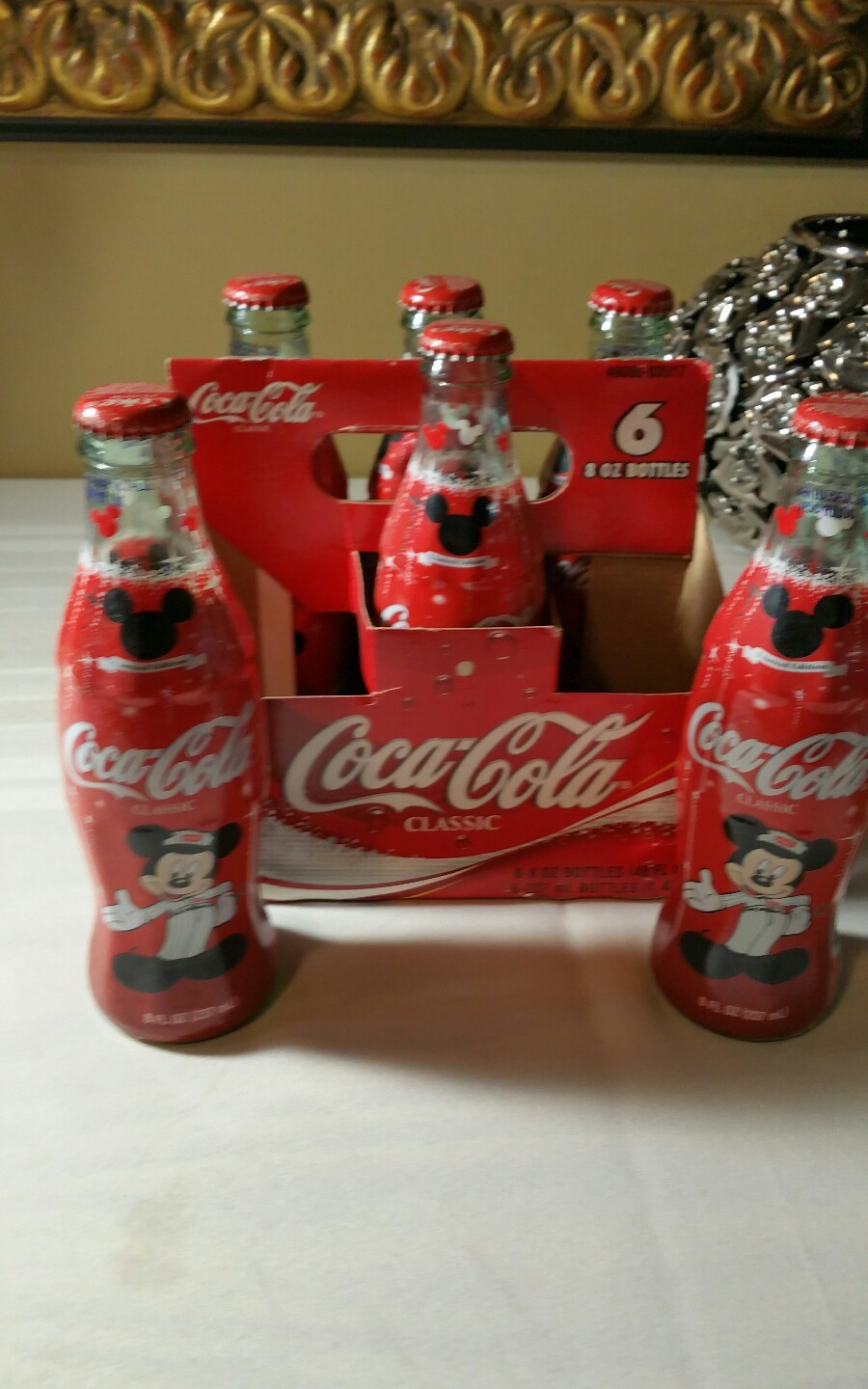 Mickey Mouse 75 Inspearations Disney Coke Coca Cola Bottle 6 unopen ...