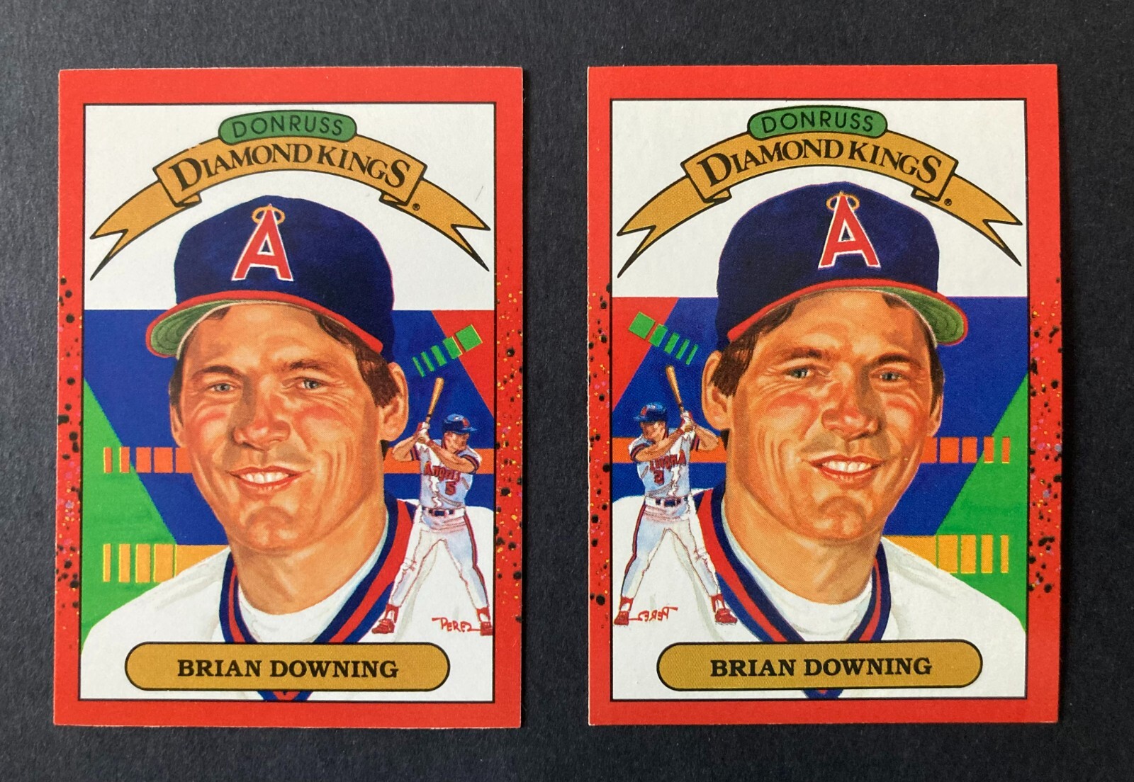 BRIAN DOWNING 1990 Donruss Diamond Kings Card #10- Error & Correct - # ...