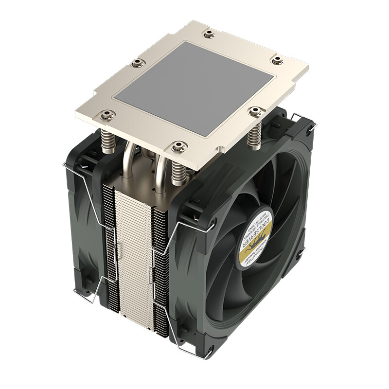 AMD SP5 CPU Heat Sink 4U H13SSL mz33-ar0 EPYC 9004 Fan Mute Dual Fan ...