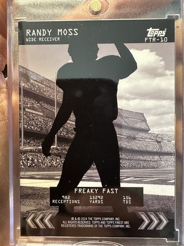 2024 Topps Finest Randy Moss For The Record #FTR-10 SSP Case Hit | eBay