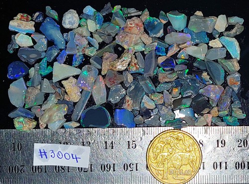 100ct Black Opal Parcel Multiple colors Natural mined Earth Lightning ...