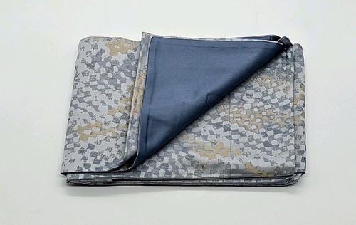 Frette Vimini EURO pillow shams 100% cotton dark azure / Grey set of ...