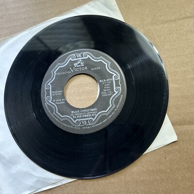 Elvis Presley Blue Christmas/Santa Claus Is Back In Town Rca Victor ...