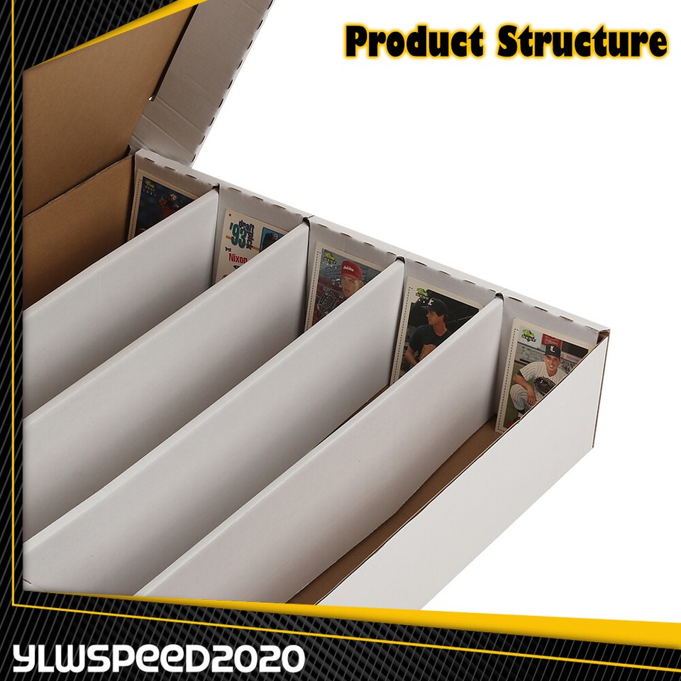 5000 Count 5Row Corrugated Cardboard Box Holder Sport Trading Card ...