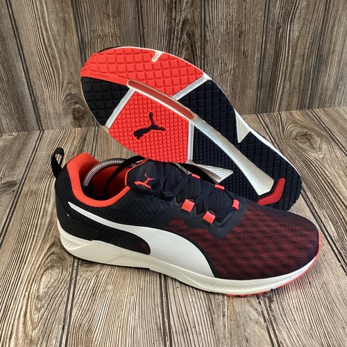 NEW Puma Ignite XT Mens 188997-01 Black Red Running Shoes Sneakers Size ...