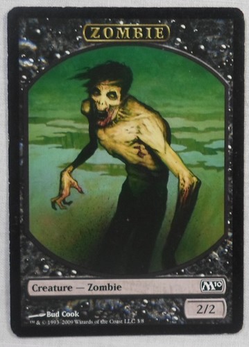 MAGIC THE GATHERING MTG 2009 M10 ZOMBIE TOKEN CREATURE CARD | eBay