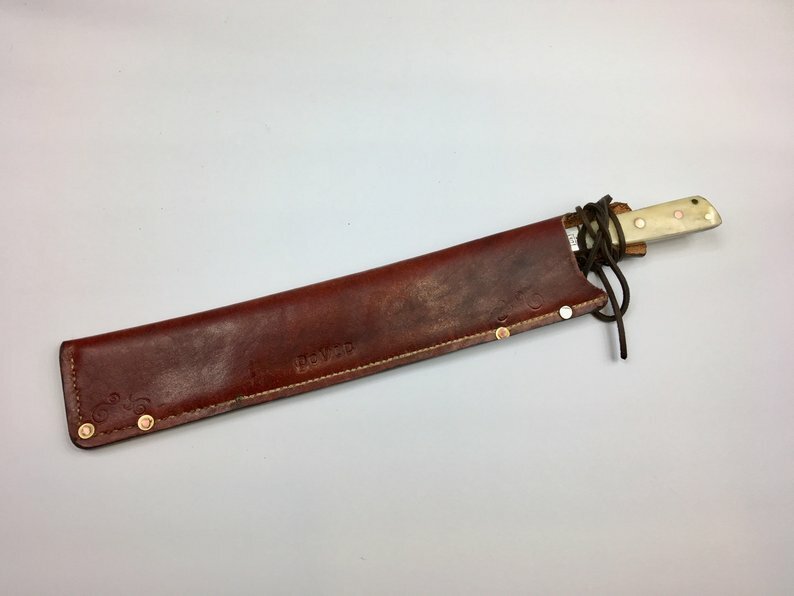 Large Jewish Kosher Chalef, Vintage Slaughter Knife, Daakas Shechita ...