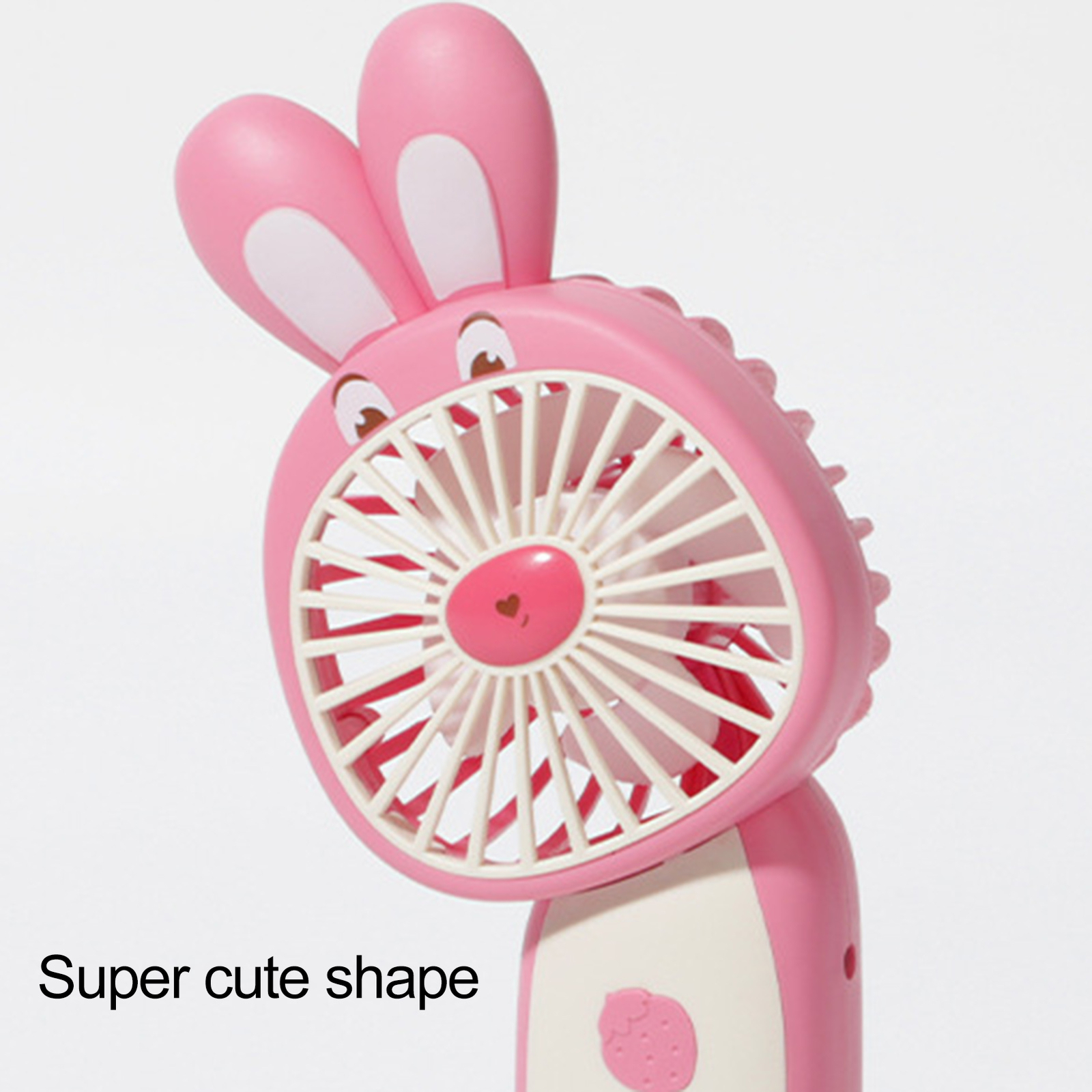 Handheld Fan Strong Wind Force Cooling Cartoon Rabbit Pocket Fan No ...