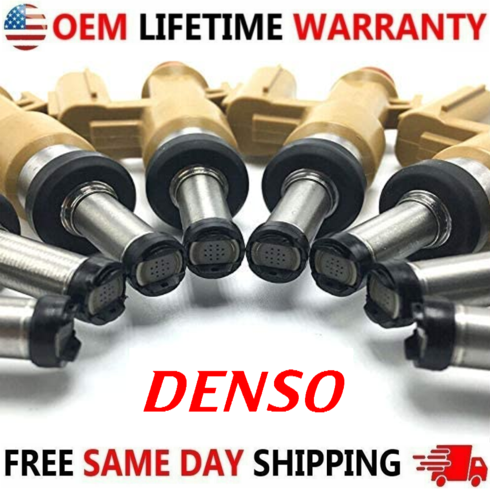 OEM 12 Hole Upgrade DENSO x8 Fuel Injectors for 2008-19 Lexus & Toyota ...