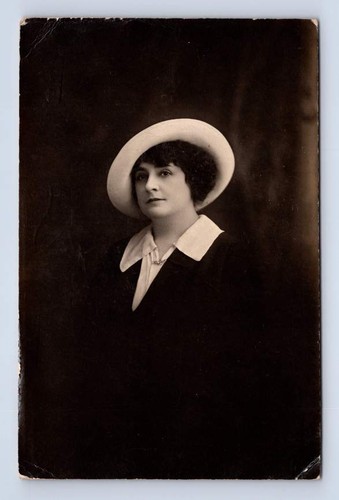 Woman w Seeming Disembodied Head RPPC Interesting Antique Studio Photo ...