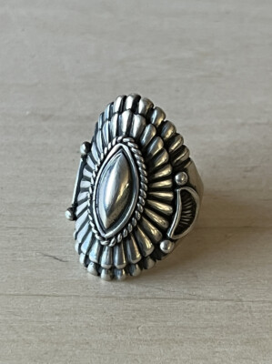 Harry Begay Ingot Silver Ring Size 9 ~ Signed | eBay
