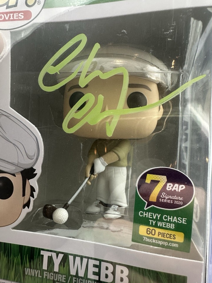 Chevy Chase Autographed Ty Webb Caddyshack 7 Bucks A Pop Limited 60 ...