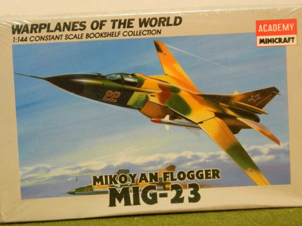 MIG 23 Mikoyan Flogger 1/144 Academy Minecraft Model Kit 4427 War Plane ...