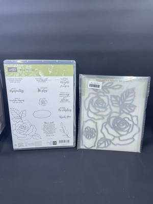 Stampin Up Rose Wonder Stamp Set & Rose Garden Dies- Sympathy, Wedding ...