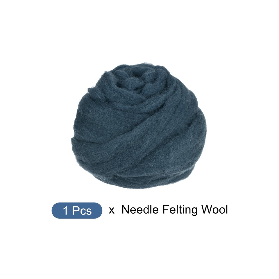 Felting Wool Bulk (100g/3.5oz), Natural Wool Needle Felting Wool Gray ...