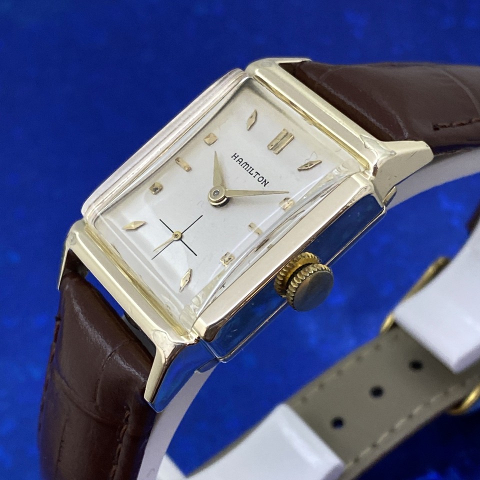 Vintage 1950’s Man’s HAMILTON TOWNSEND Stunning Silver Dial Serviced ...