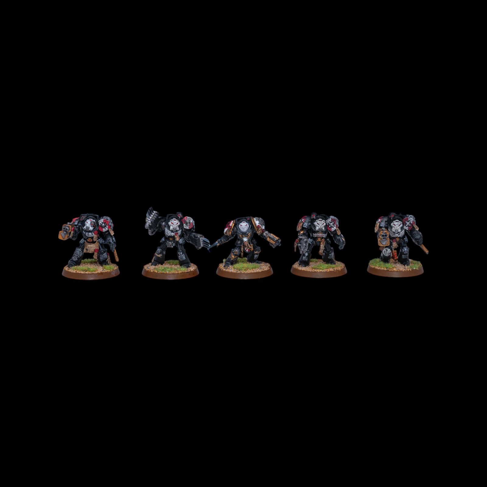 Well Painted Black Templar Terminator Squad Warhammer 40k 1 of 4 | eBay