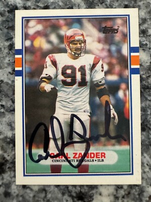 Carl Zander Signed CINCINNATI BENGALS Card 1989 Topps | eBay
