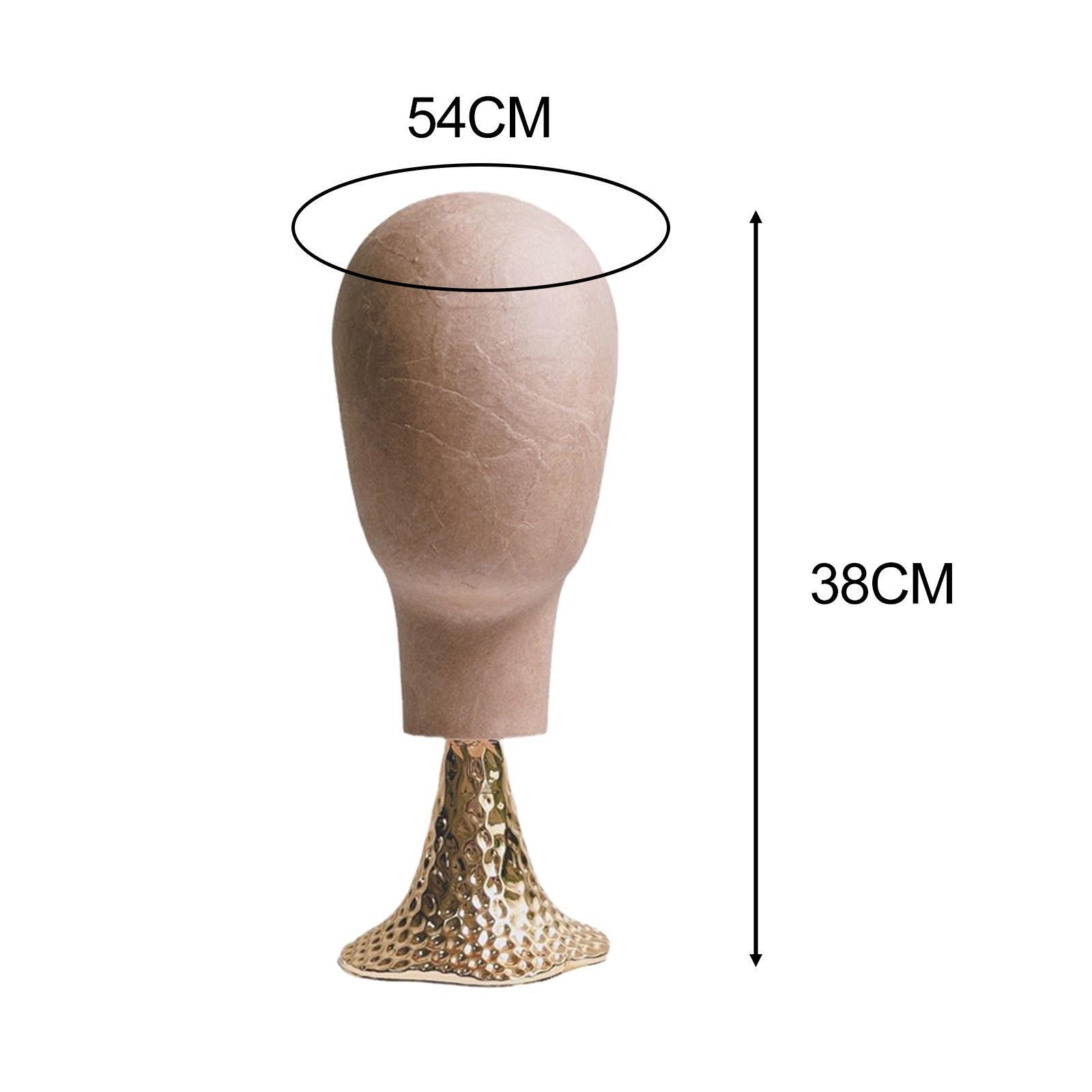 Manikin Head Hairpieces Display Stand Caps Storage Rack with Metal Base ...