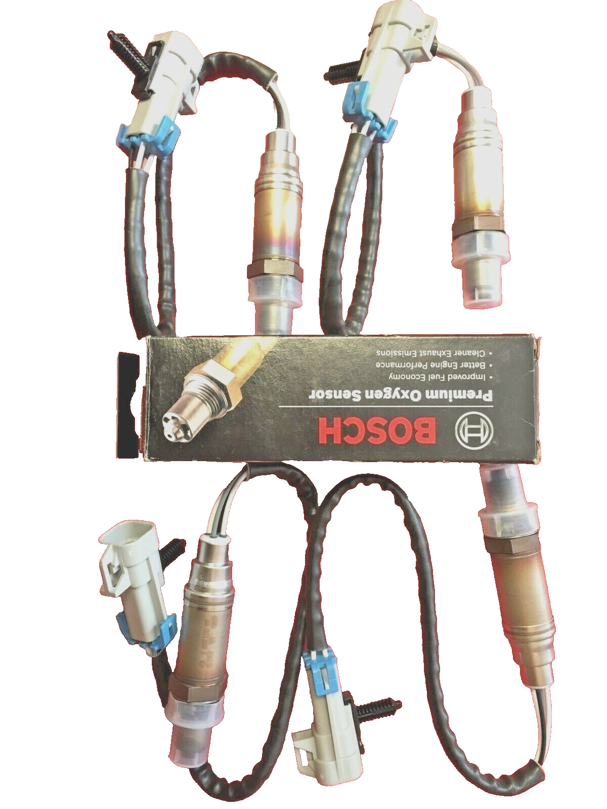 BOSCH Complete Oxygen Sensor Set 4 Sierra 1500 Silverado 1500 5.3L 03 ...