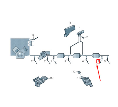 NEW VW PASSAT B8 3G NOX-SENSOR 04L907807EH ORIGINAL | eBay