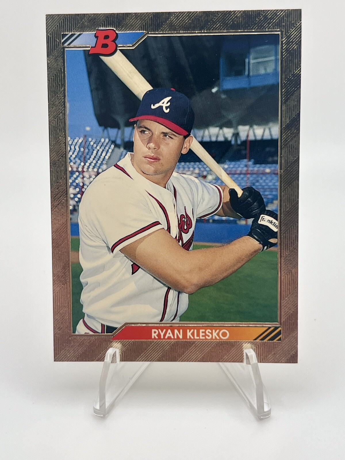 RYAN KLESKO 1992 BOWMAN GOLD FOIL #623 Rookie Card (RC) - ATLANTA ...