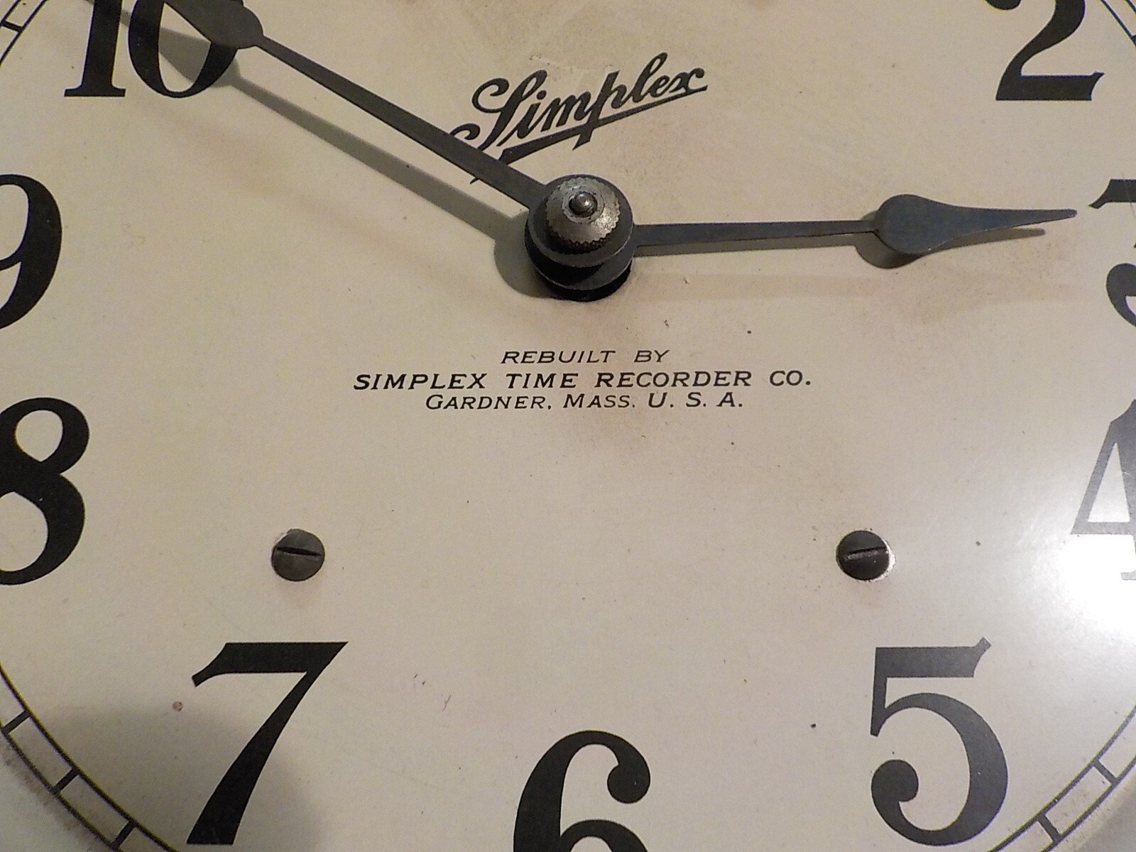 Vintage 8” Simplex School Wall Glass Dome Clock Part Or Repair | eBay