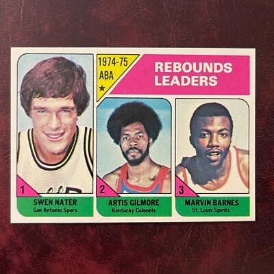 1975-76 Topps ABA Set NATER GILMORE BARNES #225 *GEM MINT* VENDING ...