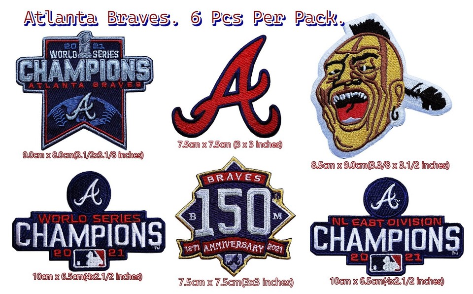 Atlanta Braves Baseball Patches Embroidery Iron on(Select options) Thai ...
