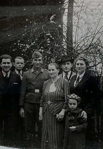 WW2 German Soldier Family Photo Standing Outside | eBay