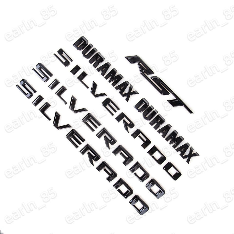 New 2019-2025 Chevrolet Silverado RST Duramax Emblem Badge Kit OEM ...