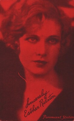 Esther Ralston Silent Film Star Paramount Studio Exhibit Arcade Card ...