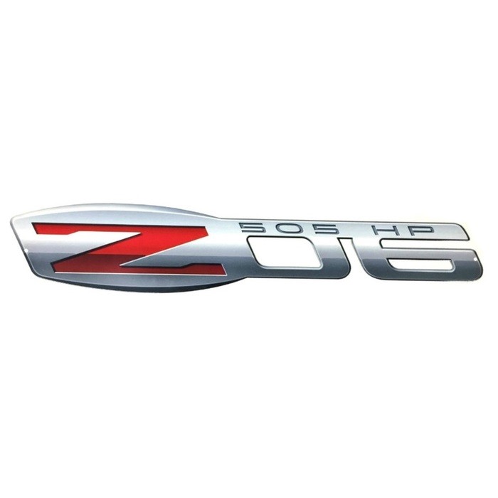 C6 Corvette ZO6 505HP Wall Emblem Large Metal Art 06-13 Full 36" by 6. ...
